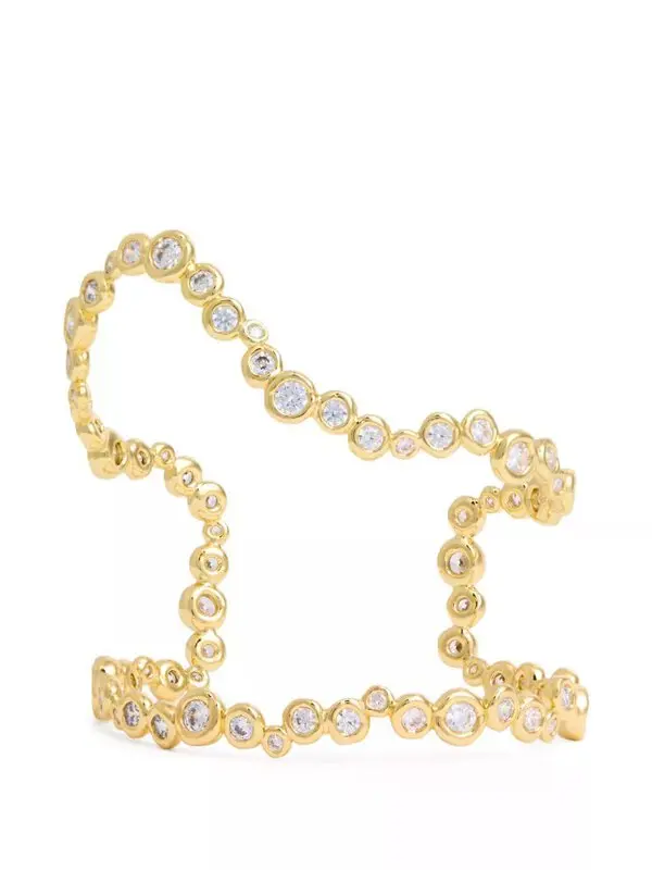 Alexis Bittar Astrales Crystal-embellished Cuff Bracelet - Gold