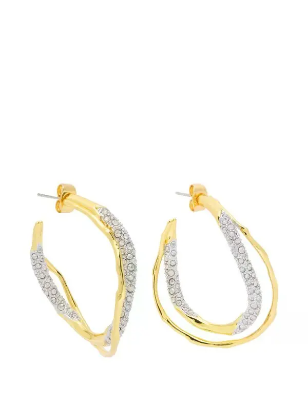 Alexis Bittar Solanales Twist Hoop Earrings - Gold