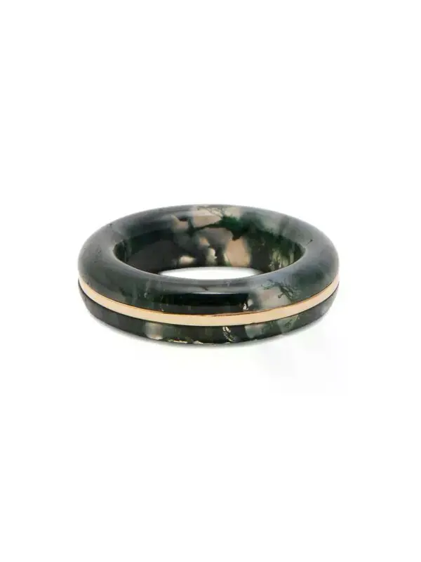 BY PARIAH Moss Agate Ring - Green