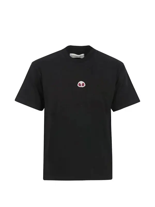 ALBERTO BRESCI Embroidered-motif T-shirt - Black