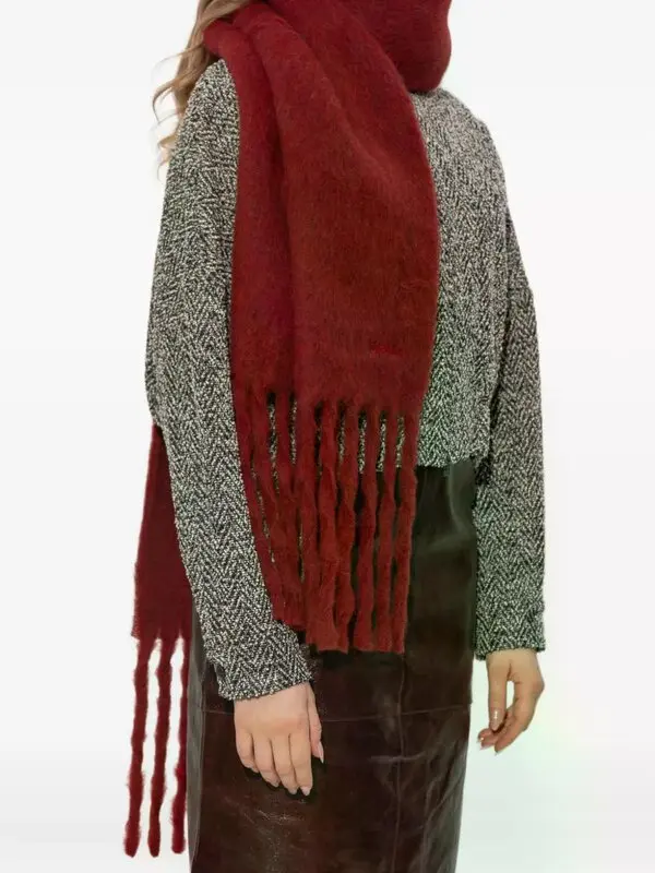 Max Mara Osso Fringed Scarf