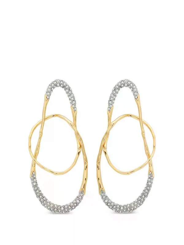Alexis Bittar Solanales Crystal-embellished Earrings - Gold