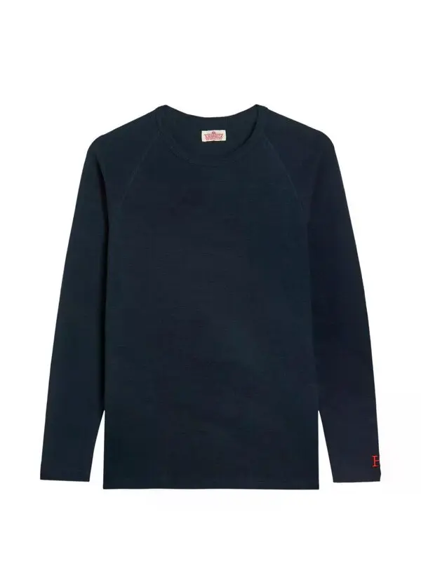 STRETCH FRAISE Long-sleeve T-shirt - Blue