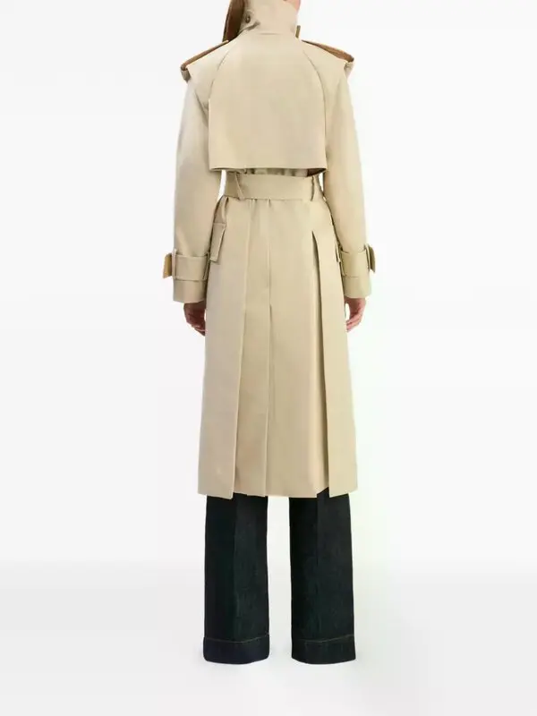 Victoria Beckham Philippa Belted Trench Coat - Neutrals