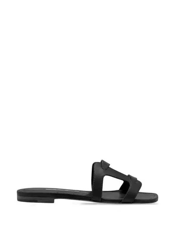 Manolo Blahnik Grellanuflat Cut-out Sandals - Black