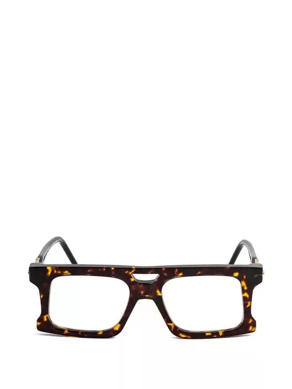 KUBORAUM D76 Square-frame Glasses - Brown