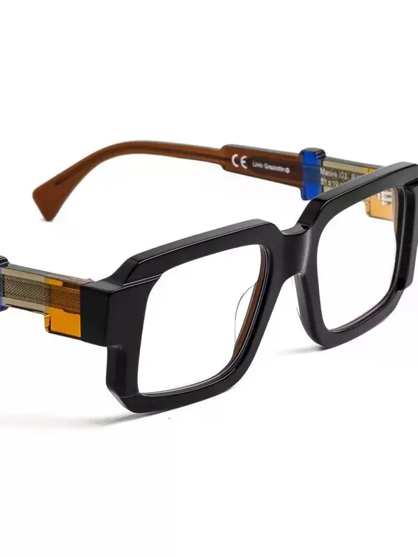 KUBORAUM I03 Square Frame Eyeglasses - Black