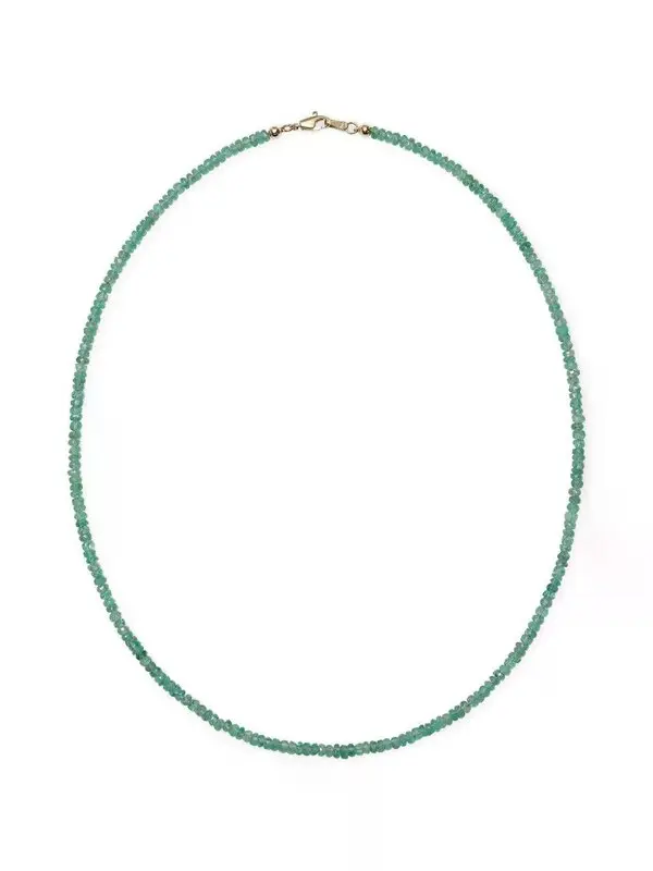 LIZZIE FORTUNATO Emerald Beaded Necklace - Green