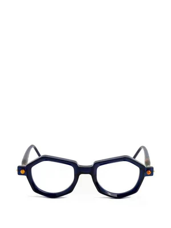 KUBORAUM P27 Geometric-frame Glasses - Blue