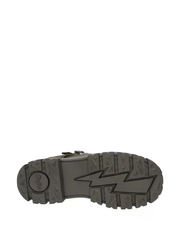 BUFFALO Aspha Com1 Buckled Combat Boots - Green