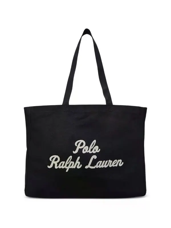Polo Ralph Lauren Embroidered Logo Tote Bag - Black