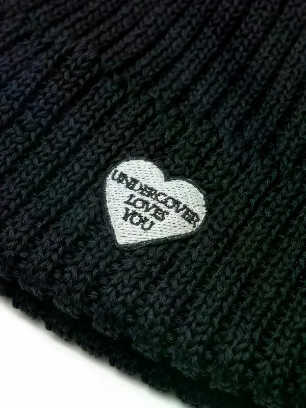 Undercover Ribbed-knit Beanie - Black