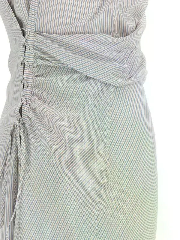 Alexander McQueen Striped Corset-style Maxi Dress