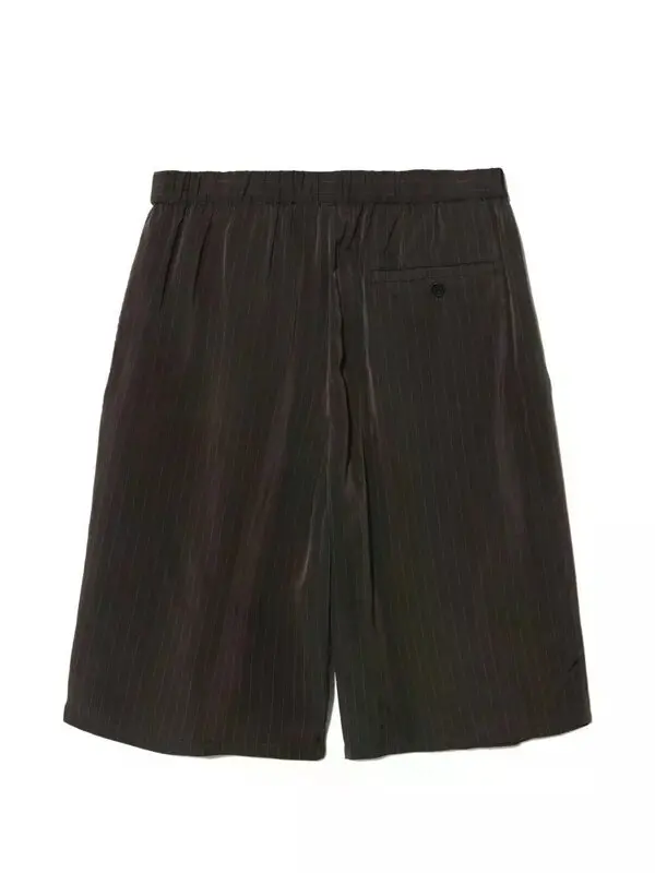 Undercover Pinstripe Logo-embroidered Shorts