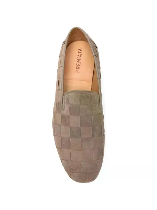 Premiata Braided Suede Loafers - Neutrals