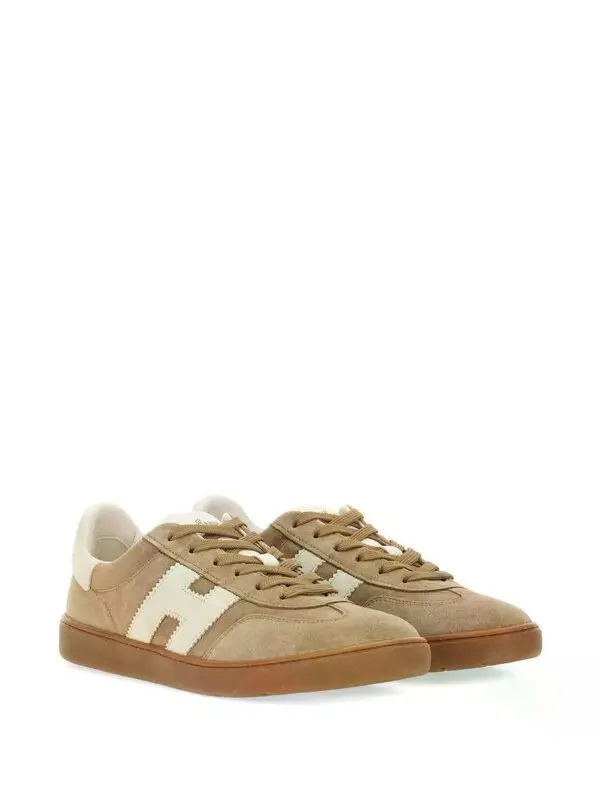 Hogan Lace-up Suede Sneakers - Neutrals