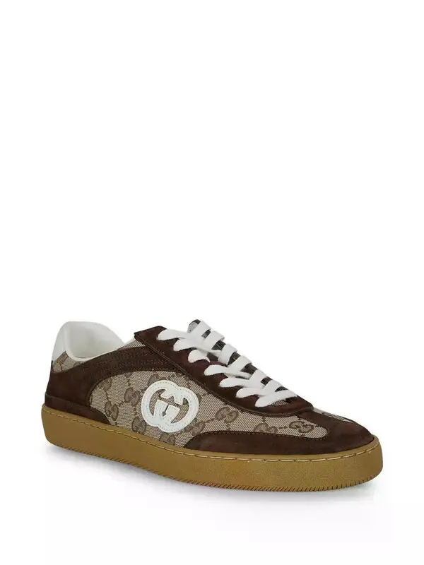 Gucci G75 Gg Low-top Sneakers - Brown