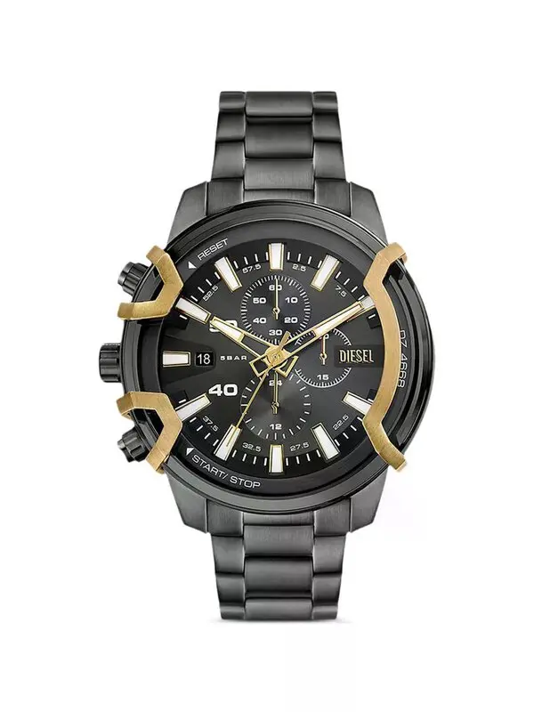 DIESEL® Griffed 48mm Chronograph Watch - Black