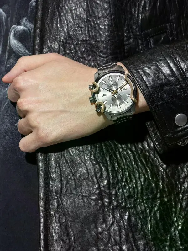 DIESEL® Griffed 48mm Chronograph Watch - Black