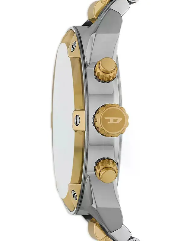 DIESEL® Spiked 49mm Chronograph Watch - Silver