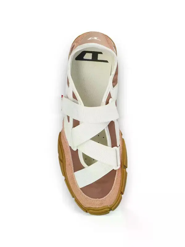 DIESEL® Panelled Strap Sneakers - Brown