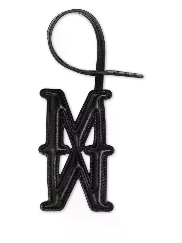 Max Mara Logo Bag Charm - Black