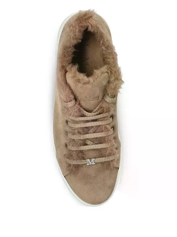 Max Mara Fur Trim Trainers