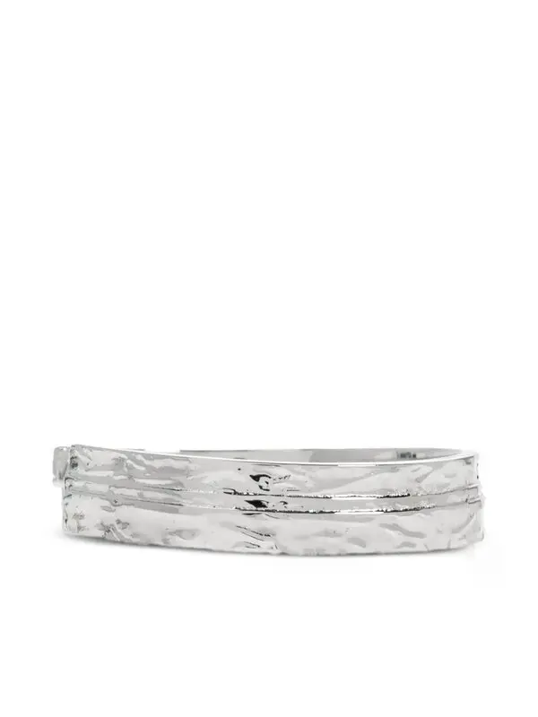 Givenchy Textured Cuff Bracelet - Silver