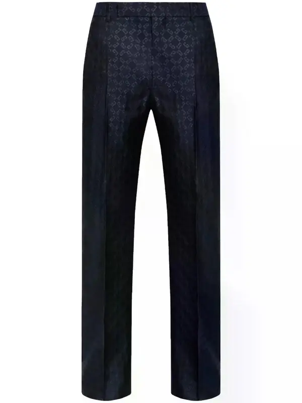 Givenchy Gg Jacquard Trousers - Blue