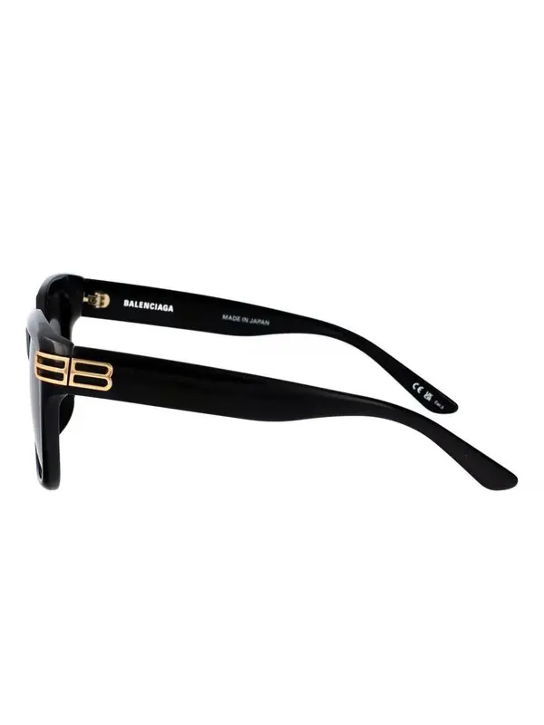 Balenciaga Bb-logo Square-frame Sunglasses - Black