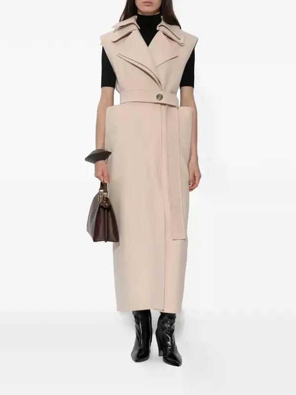 Sportmax Belted Sleeveless Coat