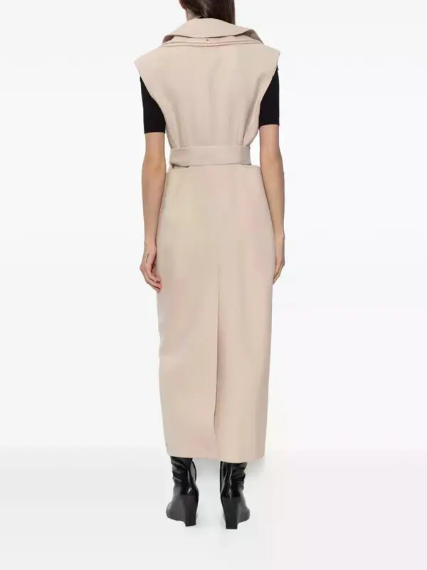 Sportmax Belted Sleeveless Coat