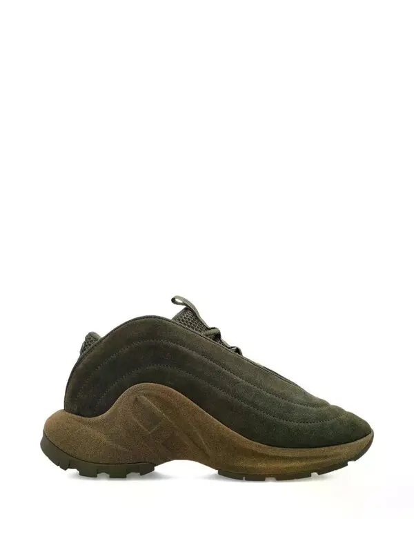 DIESEL® S-d-runner Suede Panelled Sneakers - Green