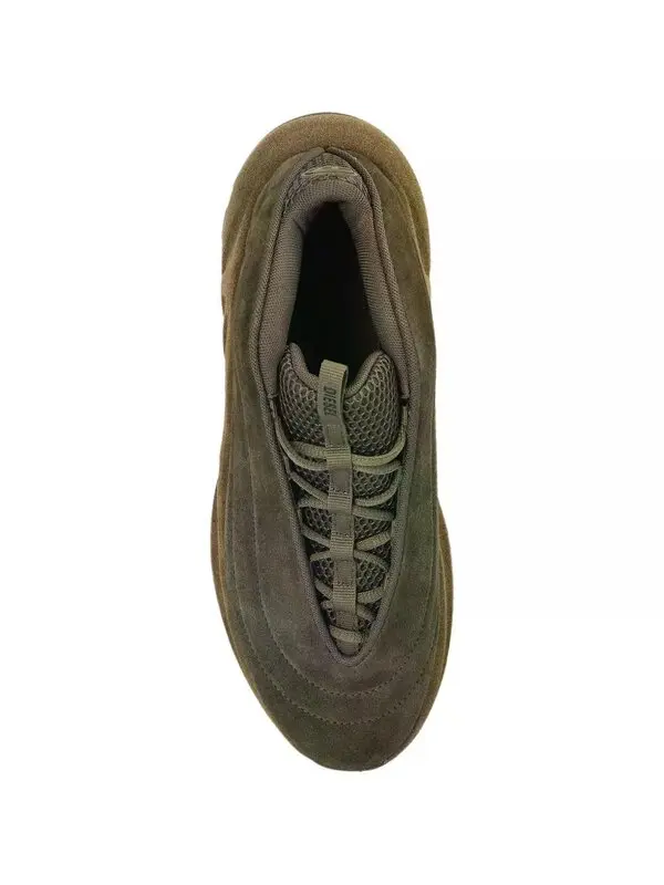 DIESEL® S-d-runner Suede Panelled Sneakers - Green