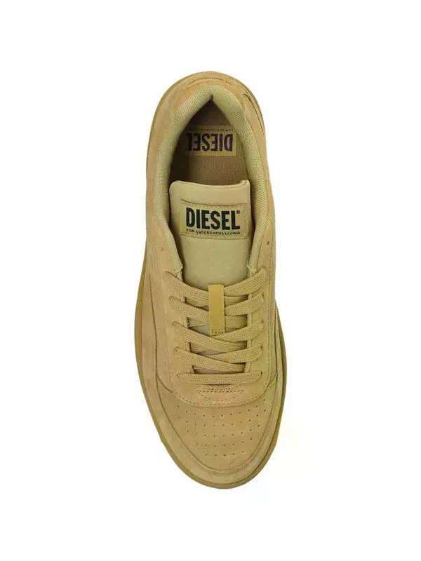 DIESEL® Logo-patch Lace-up Sneakers - Neutrals