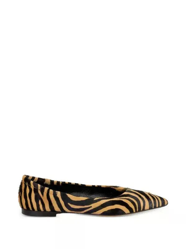 POMME D´OR Zebra-patterned Flat Pumps