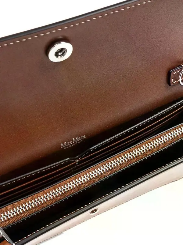 Max Mara Leather Clutch Bag - Brown