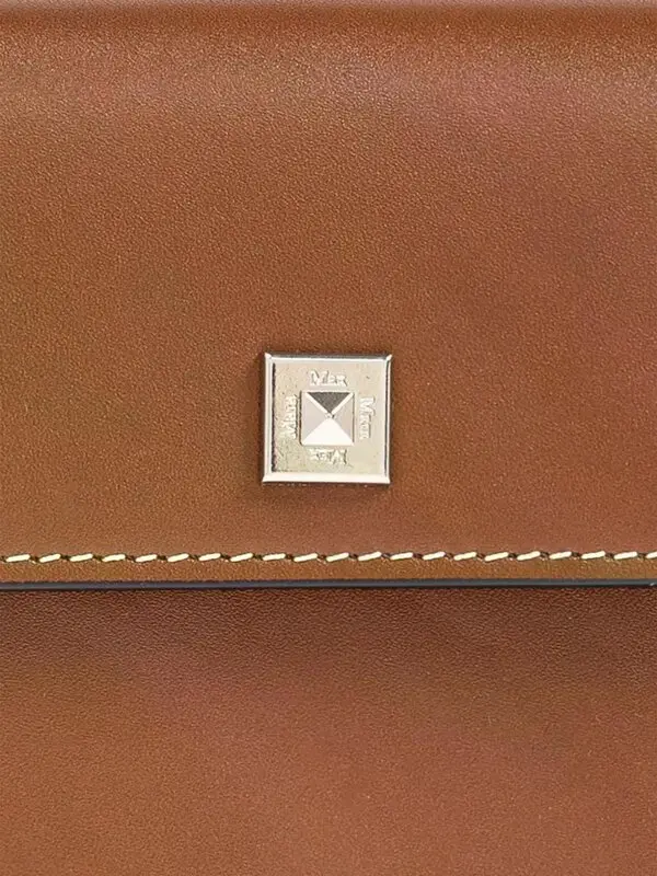 Max Mara Leather Clutch Bag - Brown