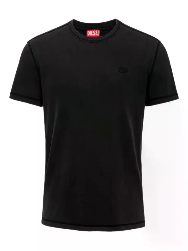 DIESEL® T-adjind-new Logo Appliqué T-shirt - Black