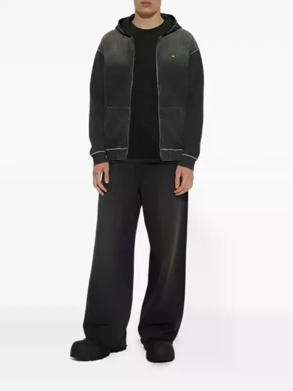 DIESEL® T-adjind-new Logo Appliqué T-shirt - Black