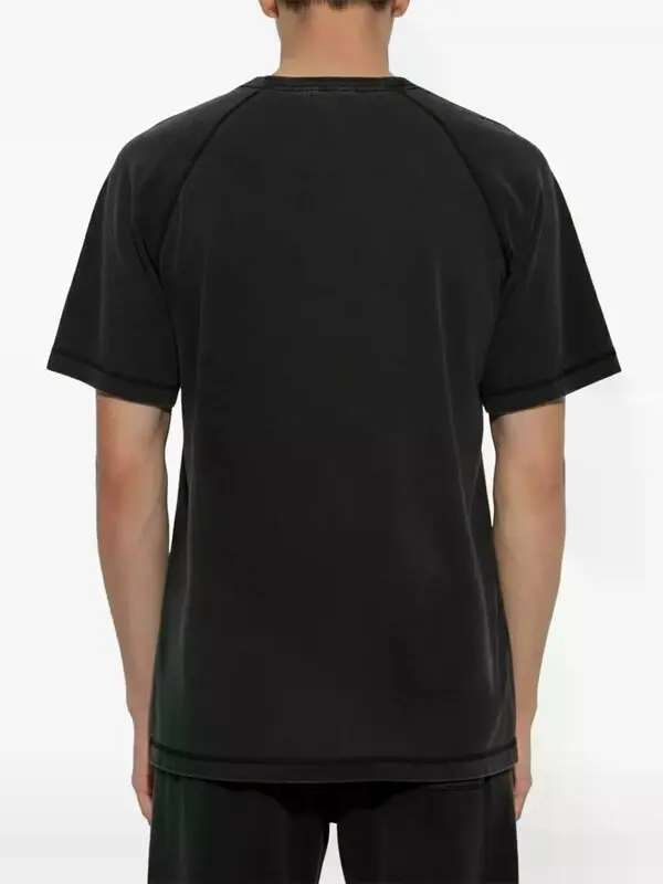 DIESEL® T-adjind-new Logo Appliqué T-shirt - Black