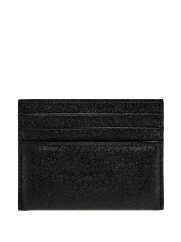 Givenchy Logo-detail Leather Card Holder - Black