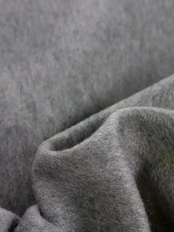 Max Mara Fringed Cashmere Scarf - Grey
