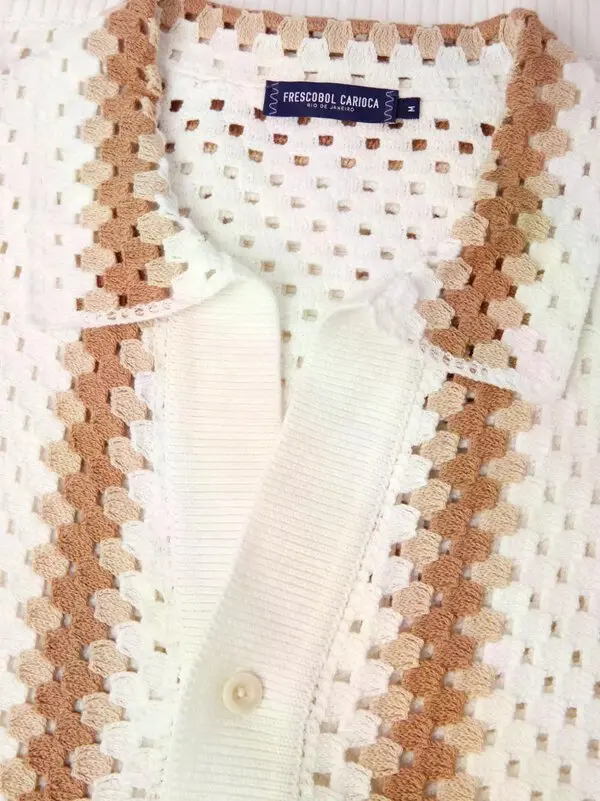Frescobol Carioca Pinto Crochet-knit Cardigan