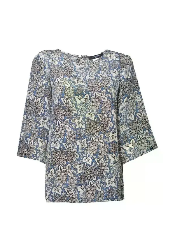 Max Mara Floral-print Silk Blouse