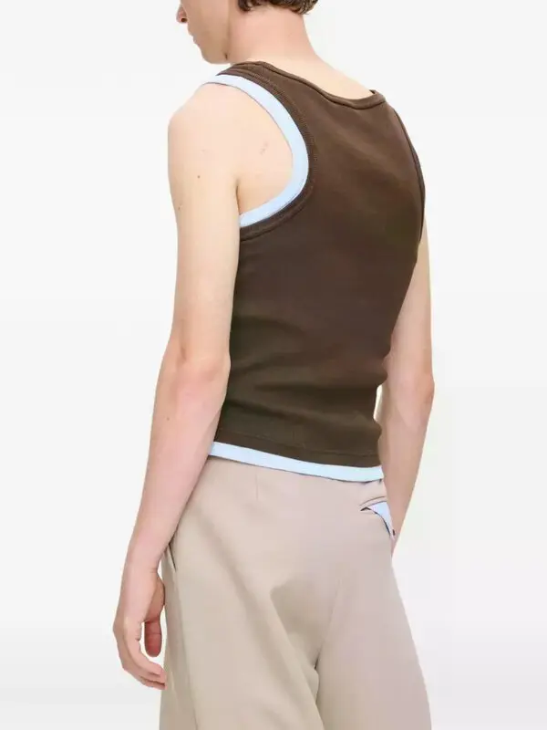 CHARLES JEFFREY Logo-print Layered Vest