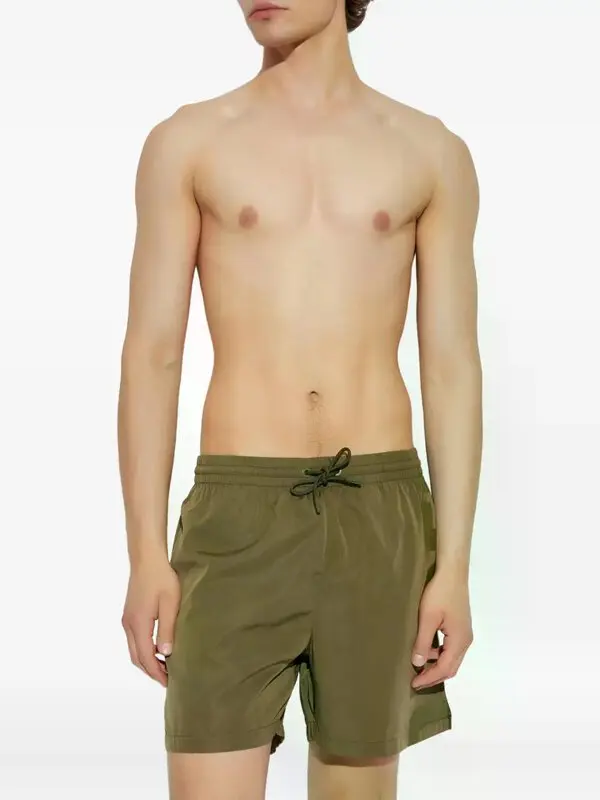 DIESEL® Logo-print Swim Shorts - Green