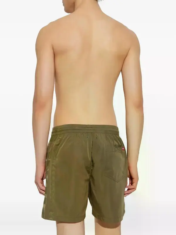 DIESEL® Logo-print Swim Shorts - Green