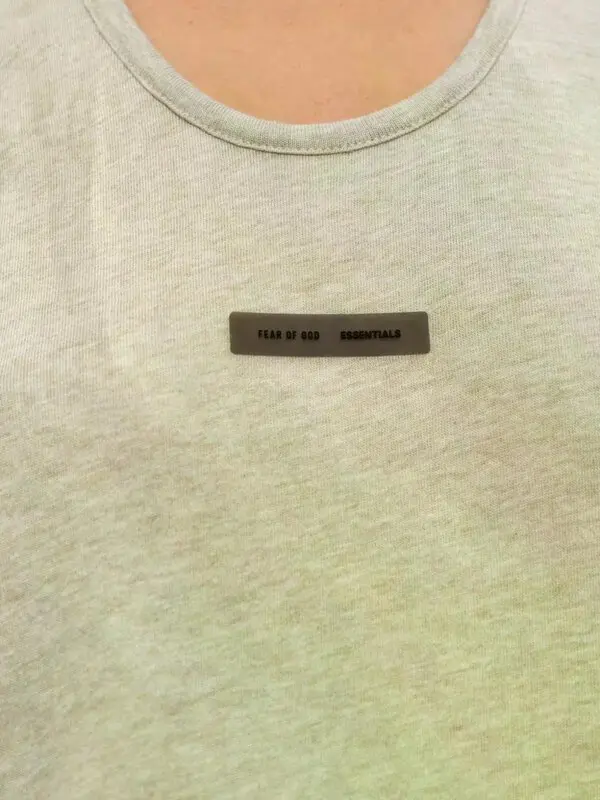 Fear Of God Logo-patch Sleeveless Tank Top - Neutrals