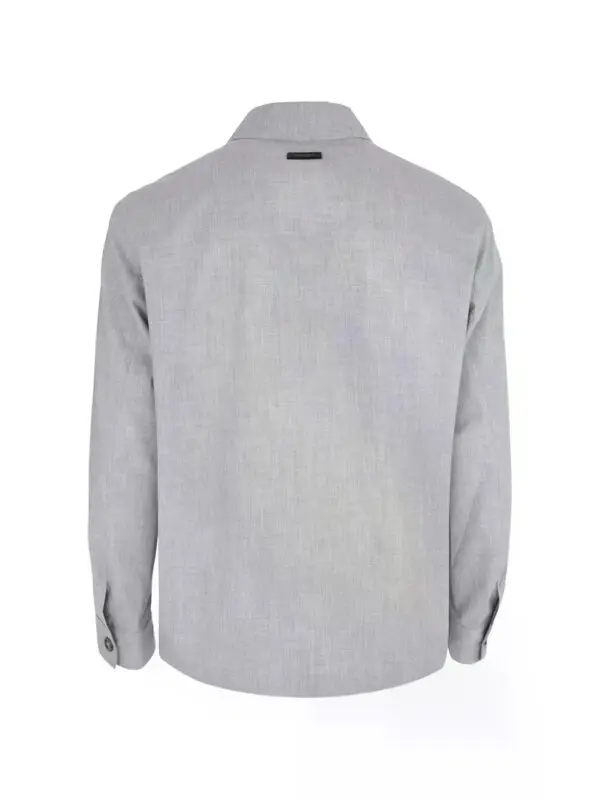 Peserico Slub-texture Button-pocket Jacket - Grey